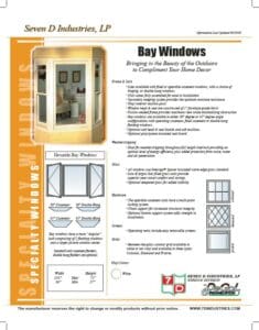 Window Brochures | Patio Door Brochures | Seven D Industries